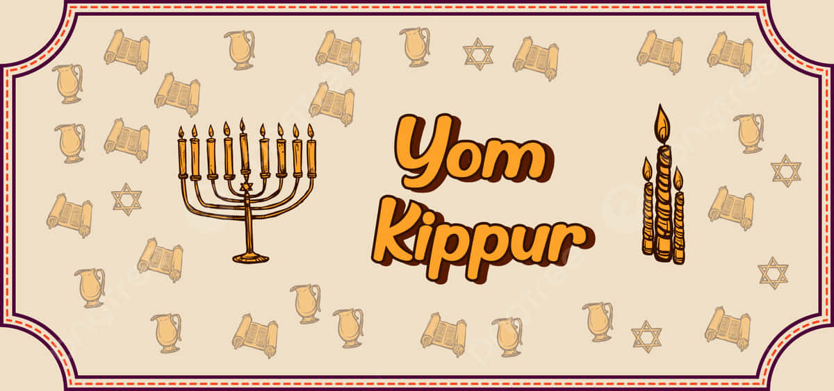 Download Yom Kippur Jewish Holiday Banner Wallpaper | Wallpapers.com