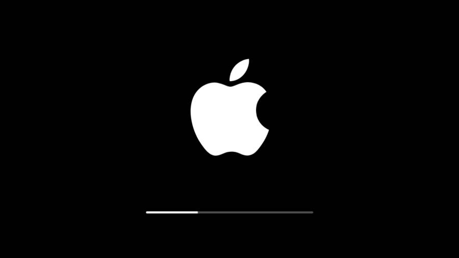 Download Apple Logo Loading Screen Wallpaper | Wallpapers.com
