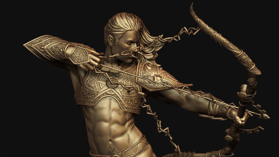 Download Archery Statue Wallpaper | Wallpapers.com