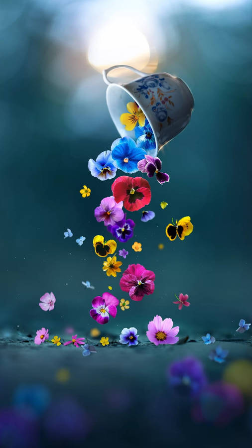 Download Falling Flowers Flower Mobile Wallpaper | Wallpapers.com