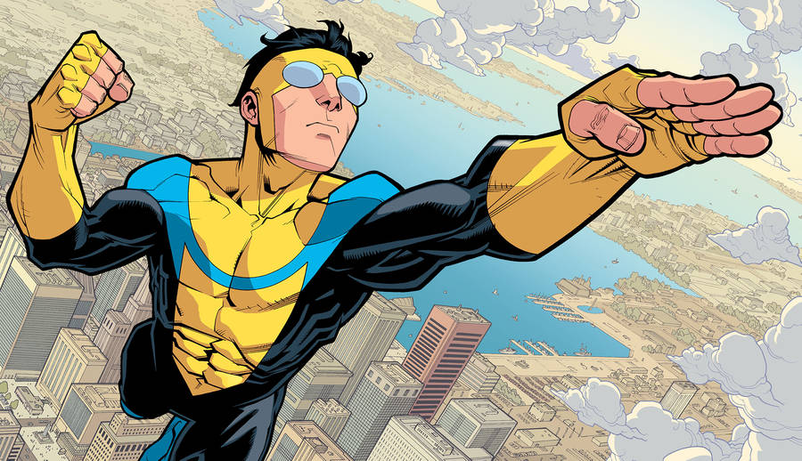 Download Invincible Mark Comic Panel Wallpaper | Wallpapers.com