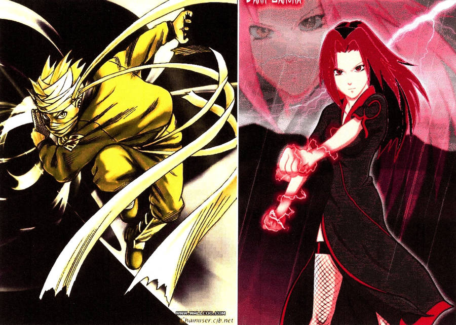 Download Naruto And Sakura Frames Wallpaper | Wallpapers.com