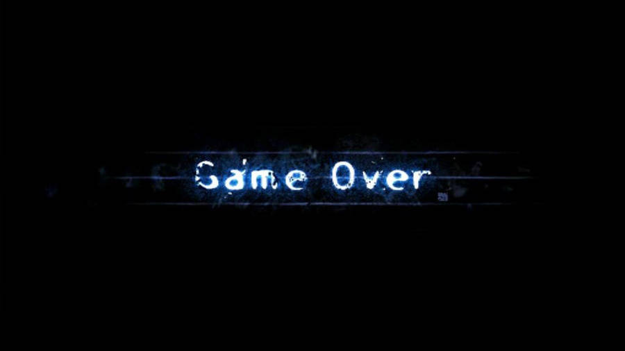 Download Solid Black 4k Game Over Wallpaper | Wallpapers.com